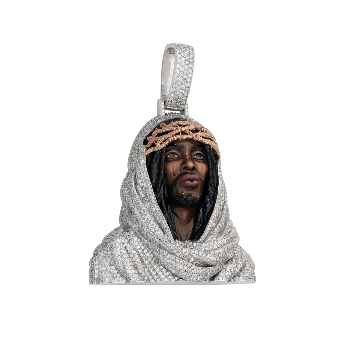 Black Jesus Pendant – Mazza New York